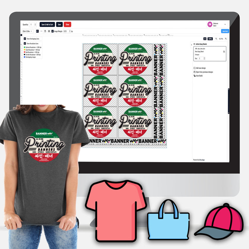 Creat banners and t-shirts for various events, businesses,personal use ...